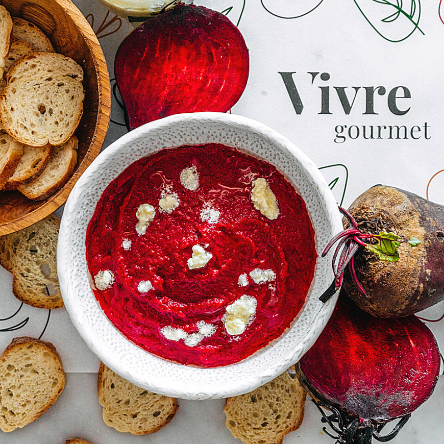 Beetroot & Feta Whip - 400grams - Vivre Gourmet