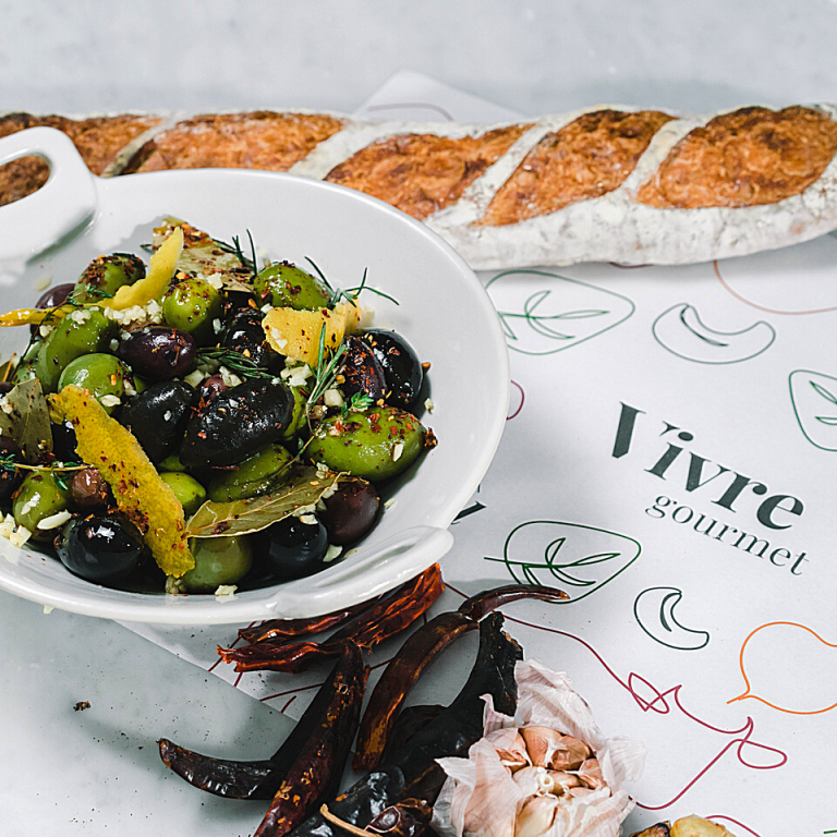 Marinated Mixed Olives - 250grams - Vivre Gourmet