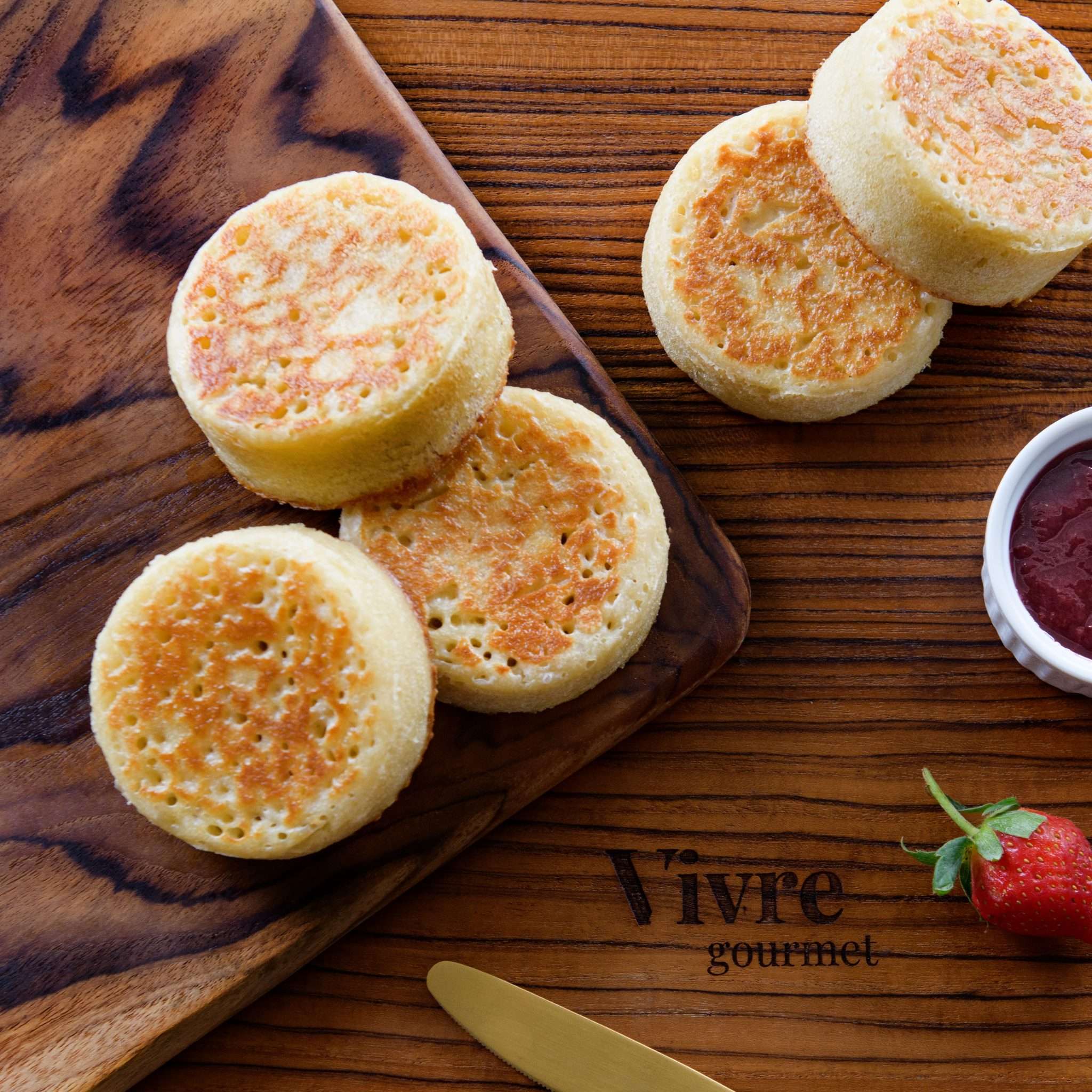 Traditional English Crumpets - Pack of 5 - Vivre Gourmet