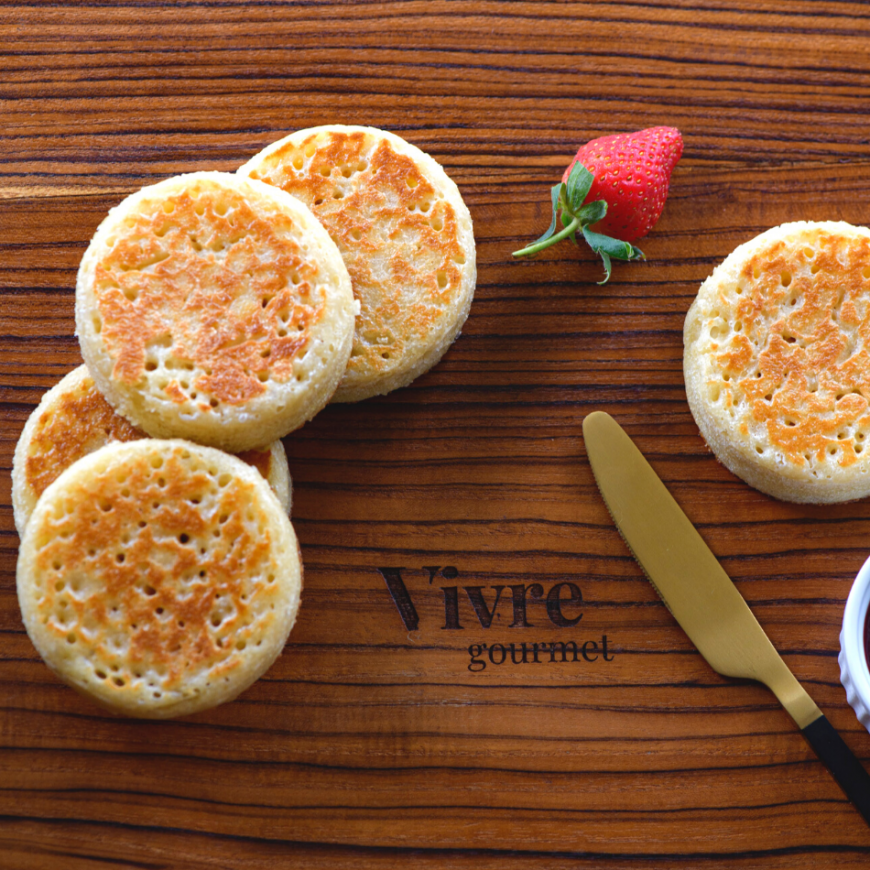 Traditional English Crumpets - Pack of 5 - Vivre Gourmet